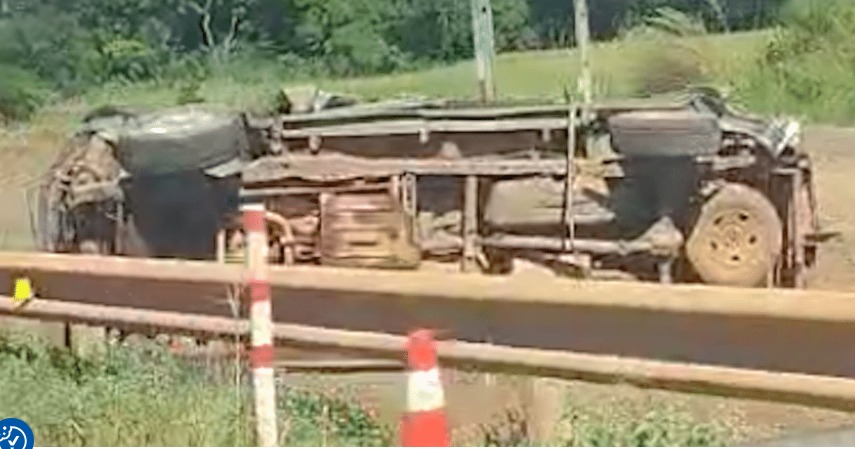 Caminhonete capota na BR-163 em Lucas do Rio Verde e deixa uma pessoa ...